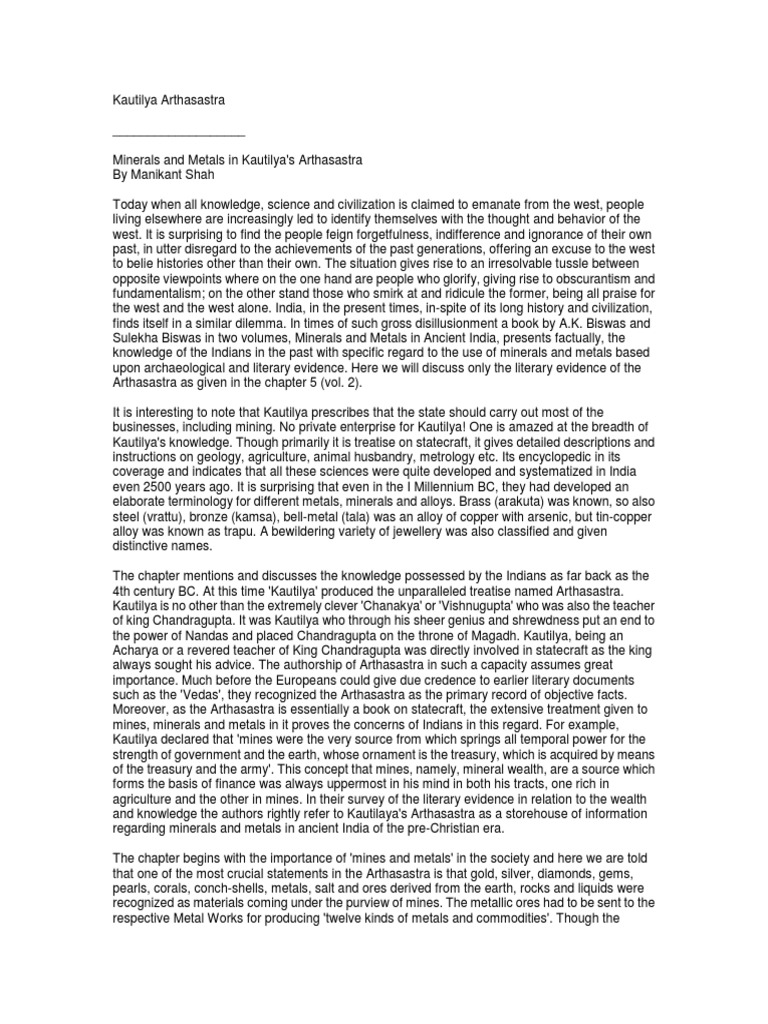 Arthashastra | PDF