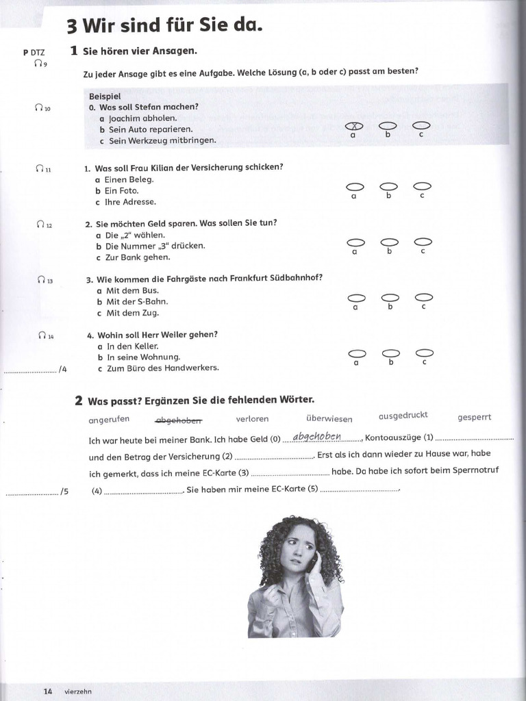 Linie B1 - Testheft Kapitel 3 | PDF