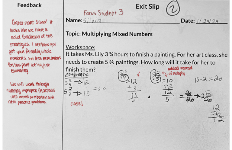 Student 3 Mathematics Work Sample | PDF
