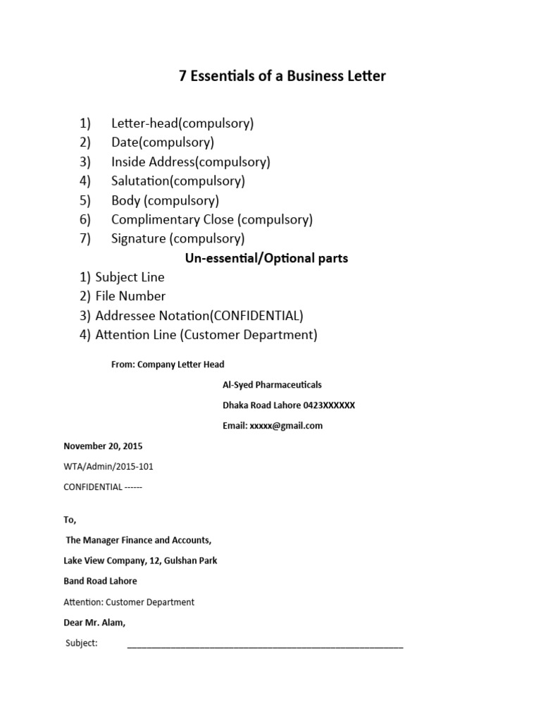 Business Letter Essentials Guide | PDF | Communication | Human ...