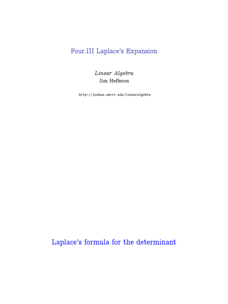 four_iii_handout | PDF | Matrix (Mathematics) | Determinant four_iii_handout | PDF | Matrix (Mathematics) | Determinant