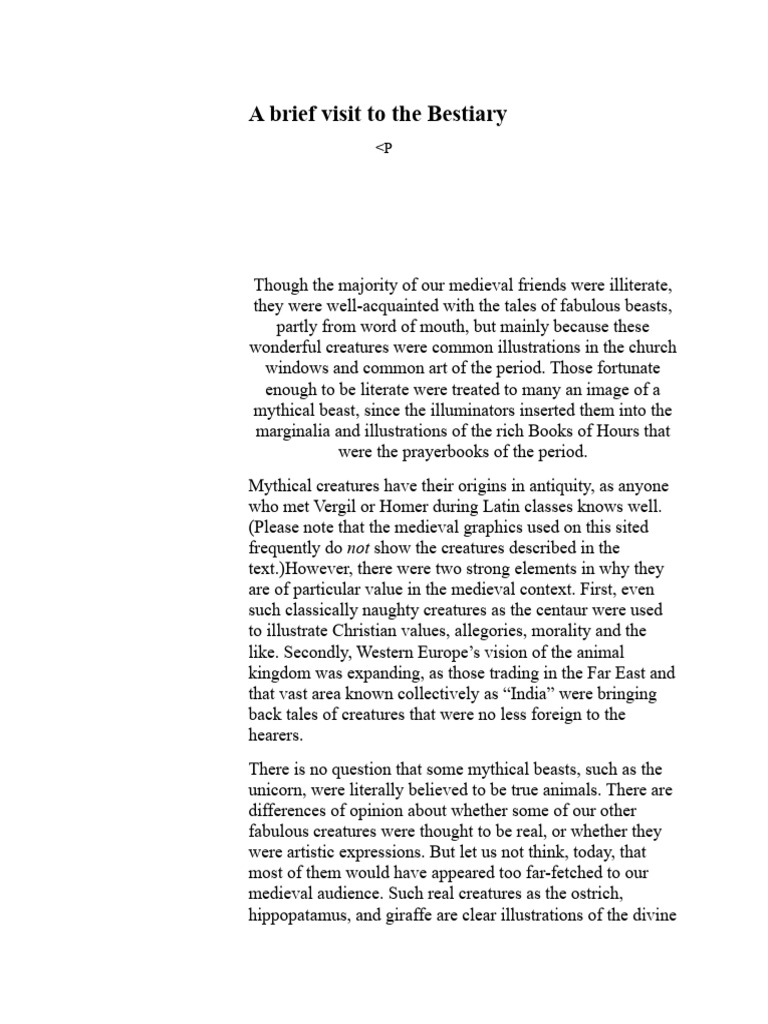 Bestiary | PDF | Dragon | Leopard