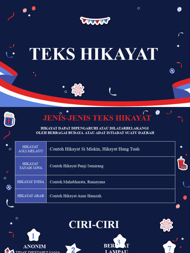 Ciri Dan Jenis Teks Hikayat | PDF