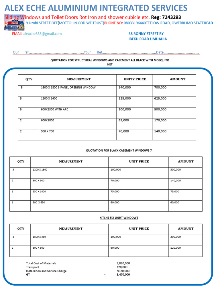 Construction Supply Quotation | PDF | Technology & Engineering