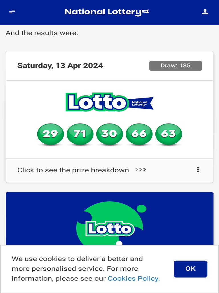 Results - Lotto - National Lottery | PDF