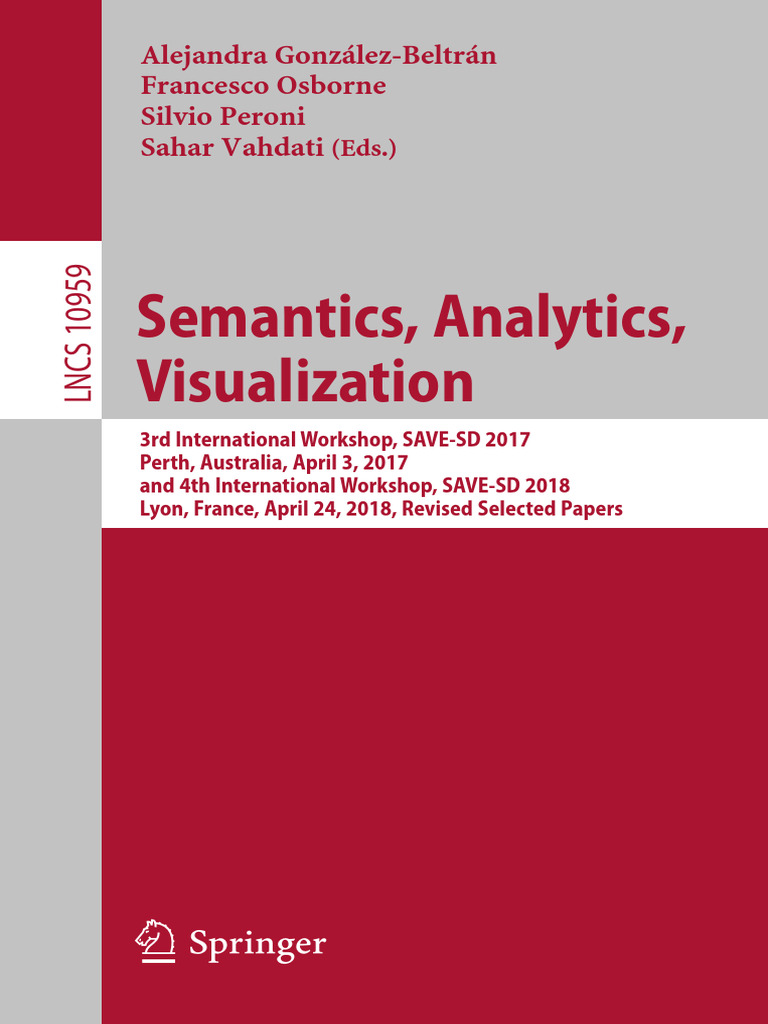 Semantics, Analytics, Visualization 3rd International Workshop 2017 | PDF | Metadata | Semantic Web
