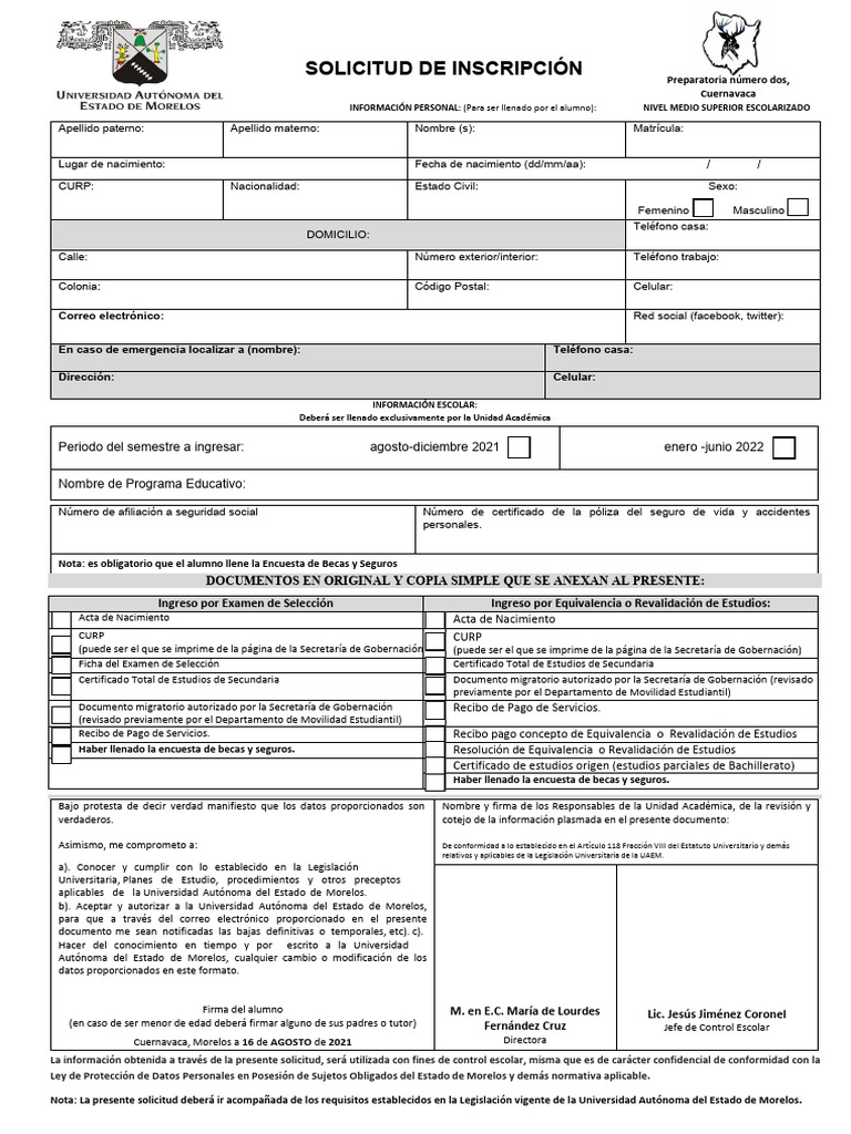 Fi NMS 2021 | PDF | Certificado de nacimiento