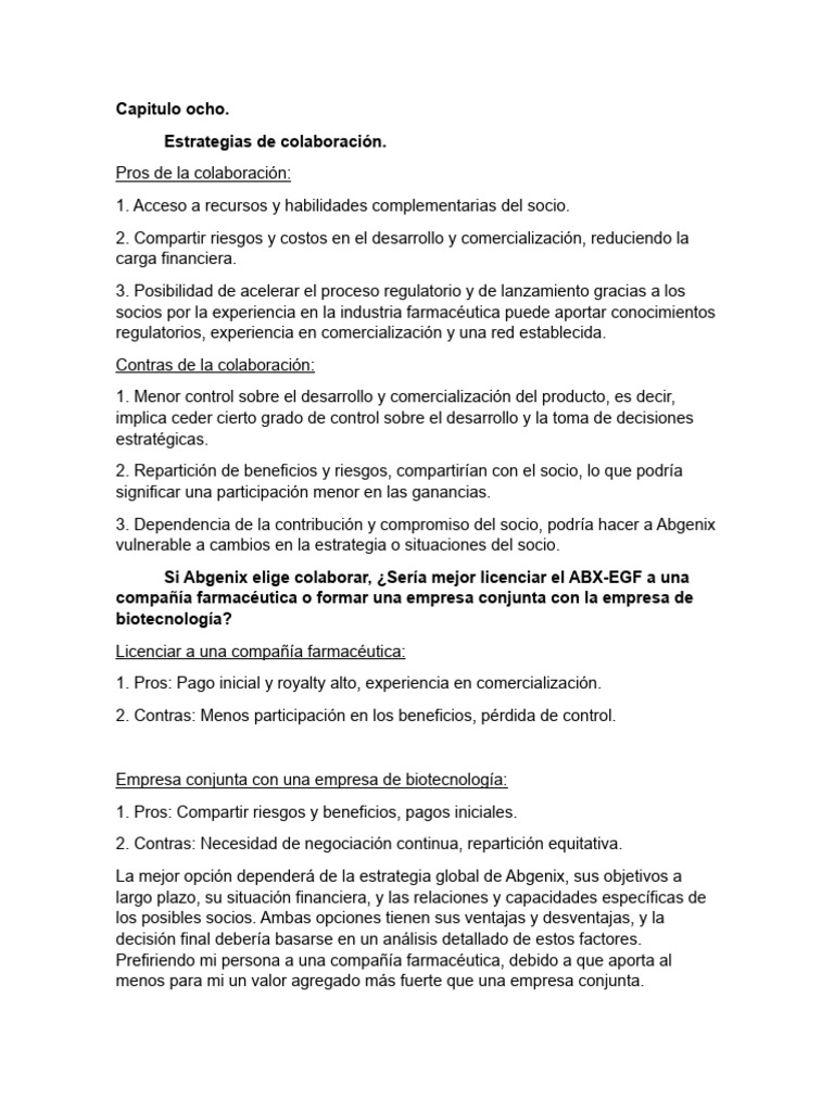 Estrategias de Colaboración en Abgenix | PDF | Business | Proyecto conjunto