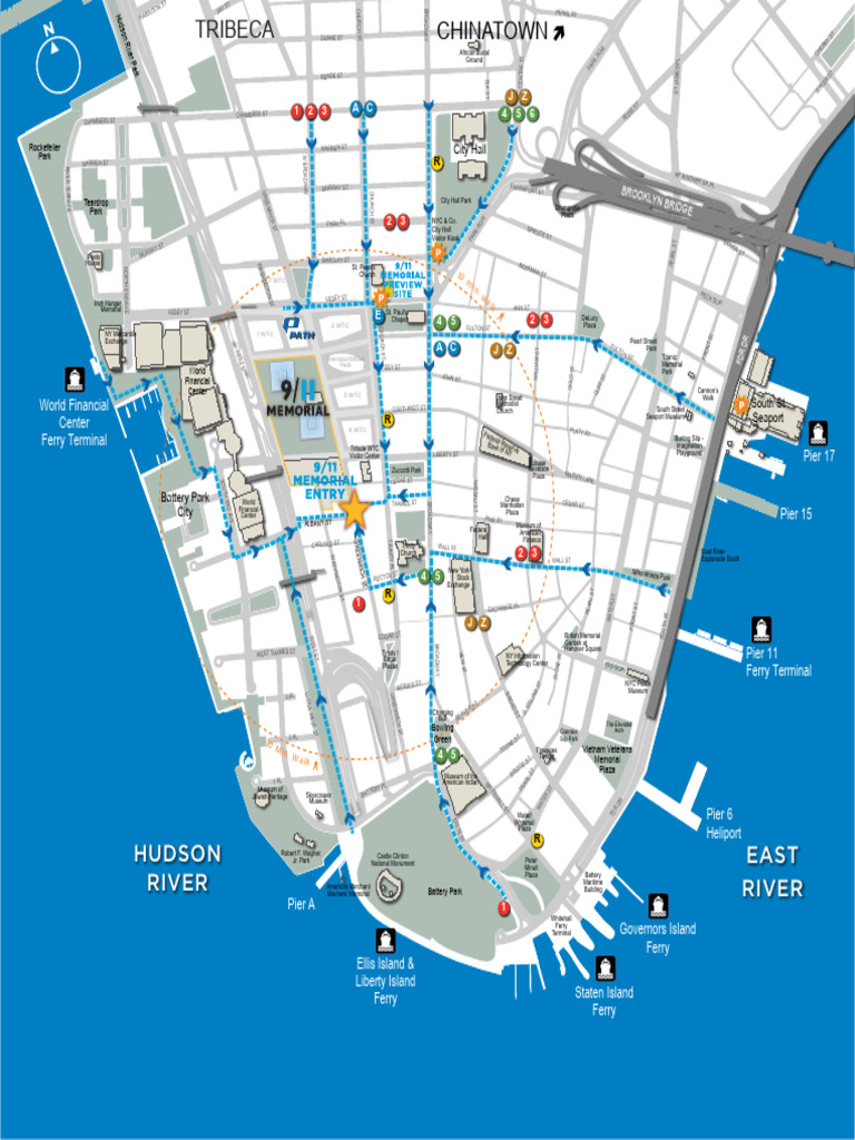 2011 - 07 - 20 - Lower Manhattan Base Map-V18 | PDF