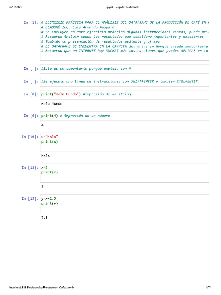 Taller Practico Fundamentos Analitica de Datos Con Python | Descargar ...