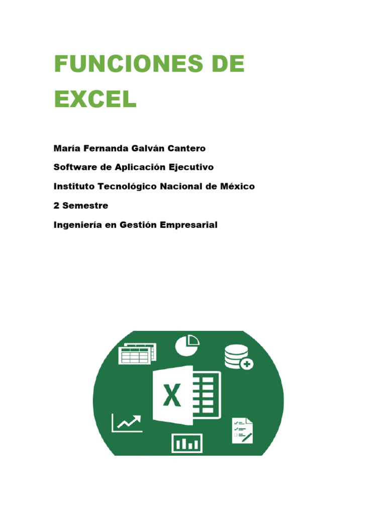 Funciones de Excel | PDF | Microsoft Excel | Función (Matemáticas)