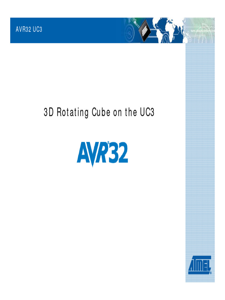 3D Cube Demo on AVR32 UC3 | PDF | Teaching Methods & Materials | Computers