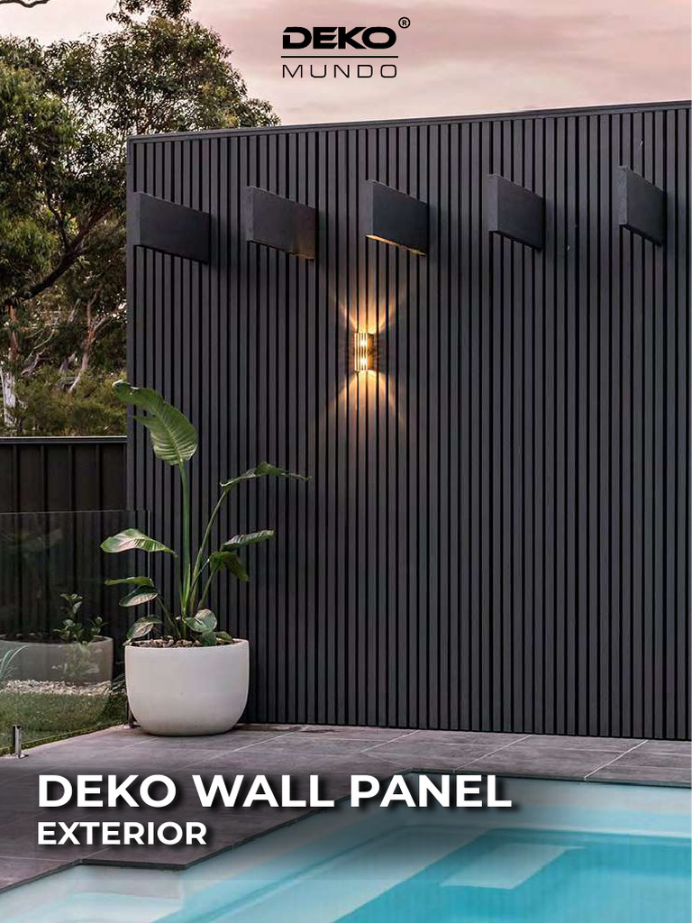 CATÁLOGO DE WALL PANEL EXTERIOR | PDF | Madera | Ingeniería de Edificación