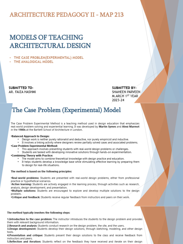 The Case Problem (Experimental) Model - Shaheen | PDF | Design | Analogy