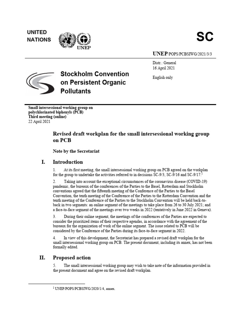 UNEP POPS PCBSIWG 2021 3 3.english | PDF | United Nations Environment ...
