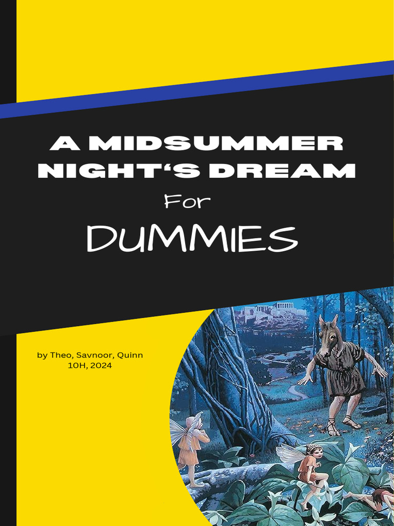 Midsummer Nights Dream | PDF | A Midsummer Night's Dream | Shakespearean Comedies