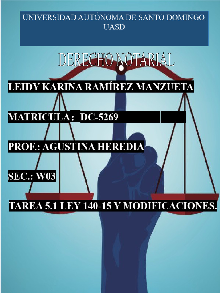 Ramírez - Leidy-Tarea 5.1 Derecho Notarial | PDF