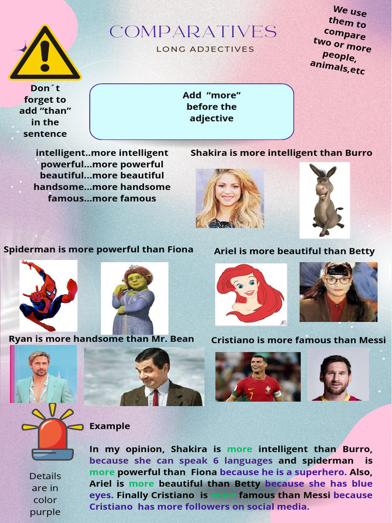 Comparative Adjectives Guide | PDF