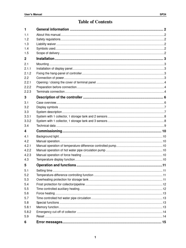 sp24 1 - Differential - Controller Ops - Manual 1 10 09 | PDF | Screw ...