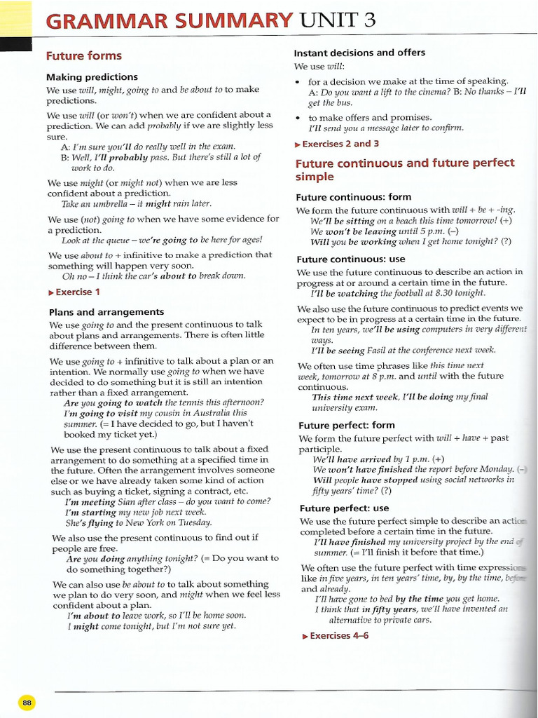 Fu Ture Cont and Perfect Continued | PDF