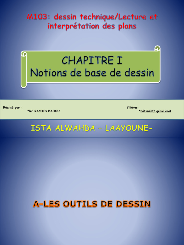Notions de base en dessin technique | PDF | Dessin technique | Graphisme