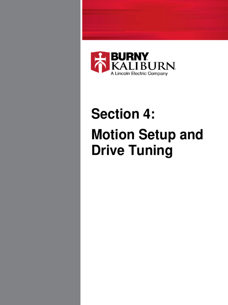 Section 04, Motion Setup and Drive Tuning, 10 LCD Plus | PDF ...