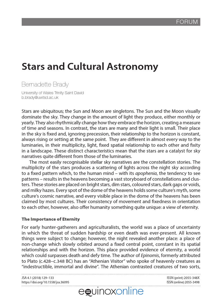 Stars and Cultural Astronomy | PDF | Stars | Milky Way