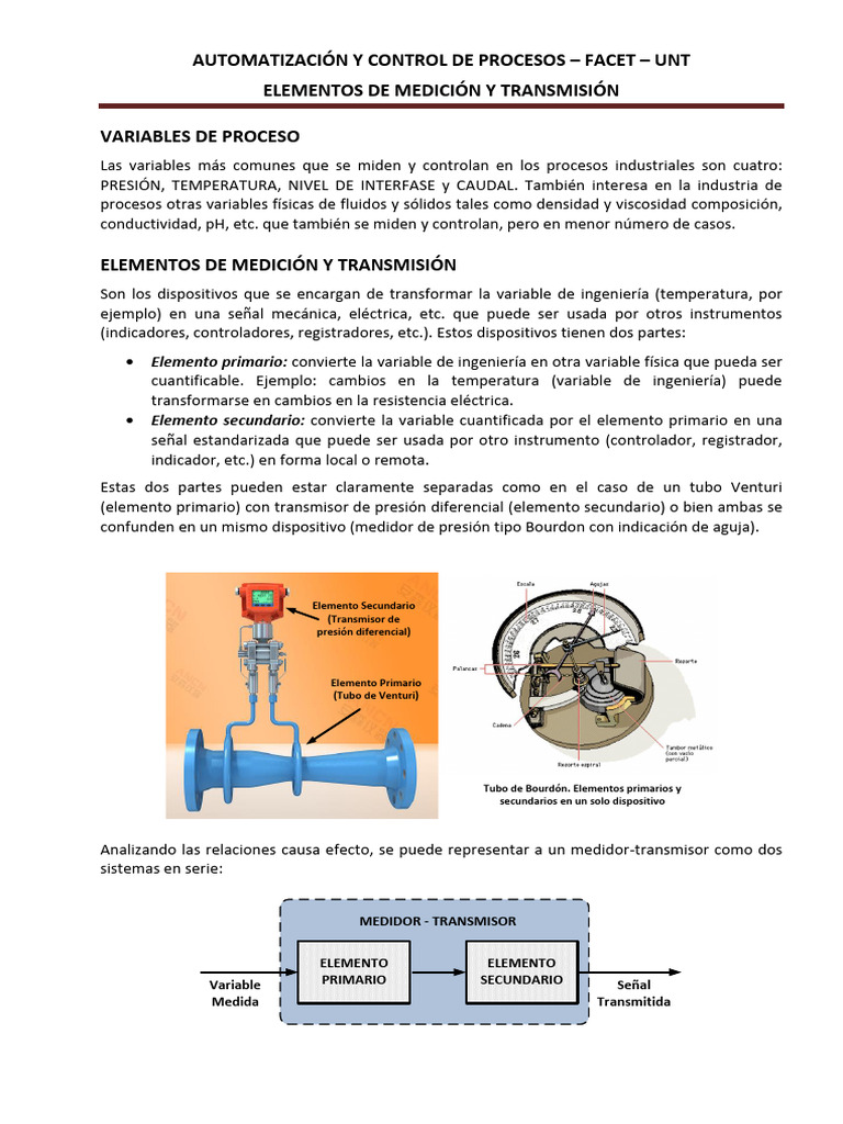 AyCP T3.1 Instrumentacion Analogica | PDF | Par termoeléctrico | Presión