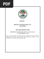 Constitution of Belize Overview | PDF