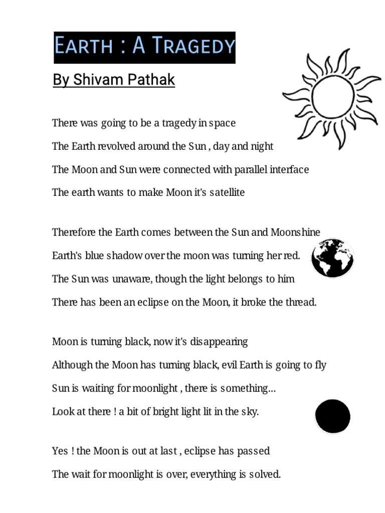 Earth - A Tragedy by Shivam Pathak | PDF