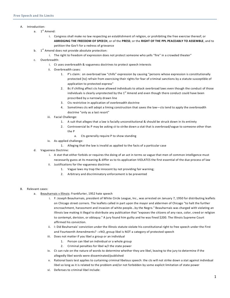 Con Law II Outline | PDF | Government | Justice