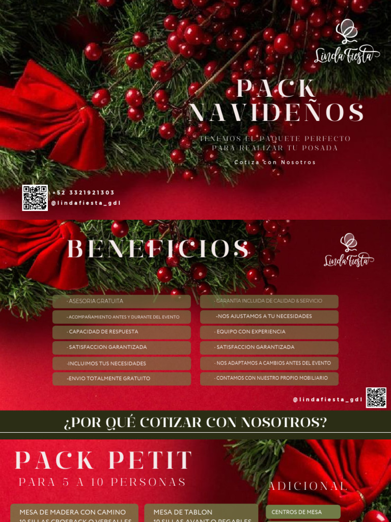 Paquetes Navideños para Posadas | PDF | Cocina, comidas y vino