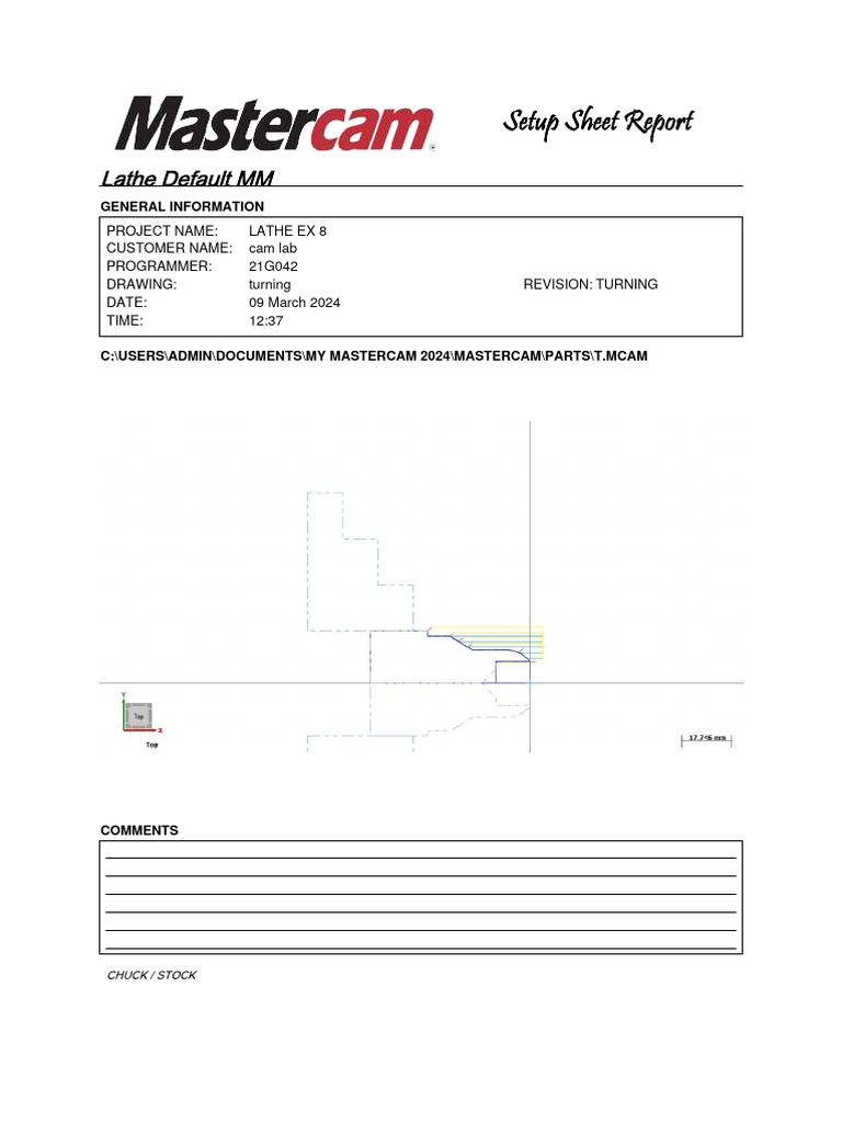 SETUP SHEET 2ND | PDF | Drilling | Drill