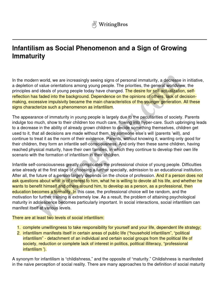 Infantilism_as_Social_Phenomenon_and_a_Sign_of_Growing_Immaturity | PDF ... Infantilism_as_Social_Phenomenon_and_a_Sign_of_Growing_Immaturity | PDF ...