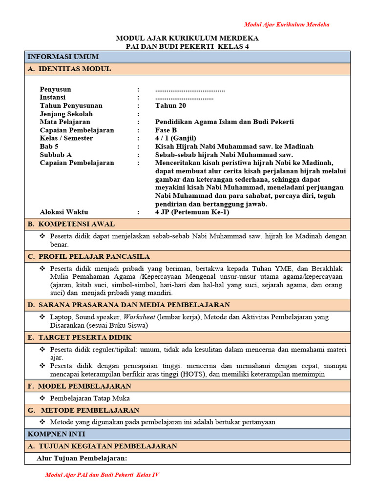 Modul Ajar BAB 5-1 | PDF
