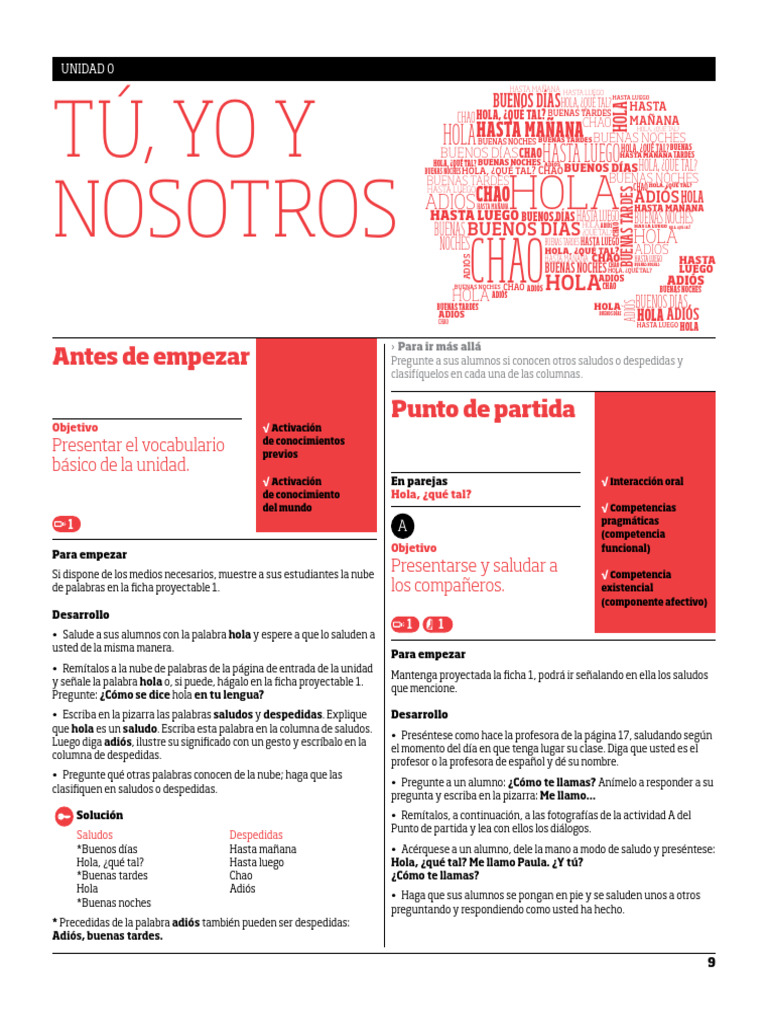 Bitacora1 LibroProfe - U0 | PDF | Lengua española | Verbo