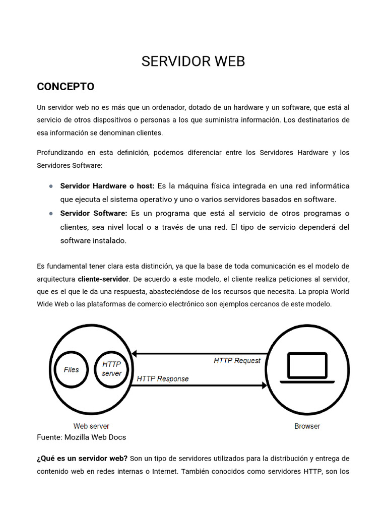Servidor Web | Descargar gratis PDF | Redes | Internet y web