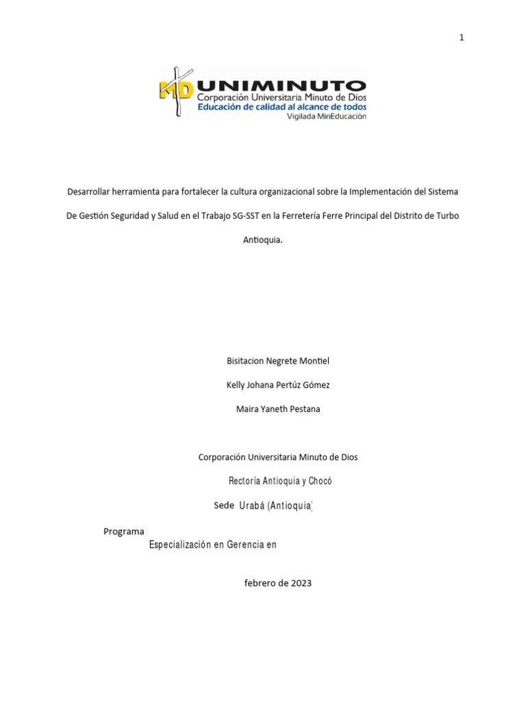 Anteproyecto 1 para Revisar | PDF | Liderazgo | Valores