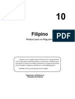 Filipino-Module Grade 10 Quarter 3 | PDF