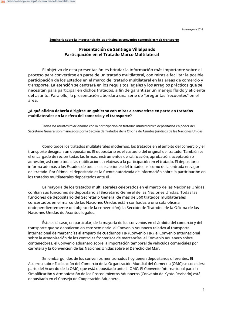Modulo 1. Lectura 4. VILLALPANDO - En.es | PDF | Tratado | Naciones Unidas