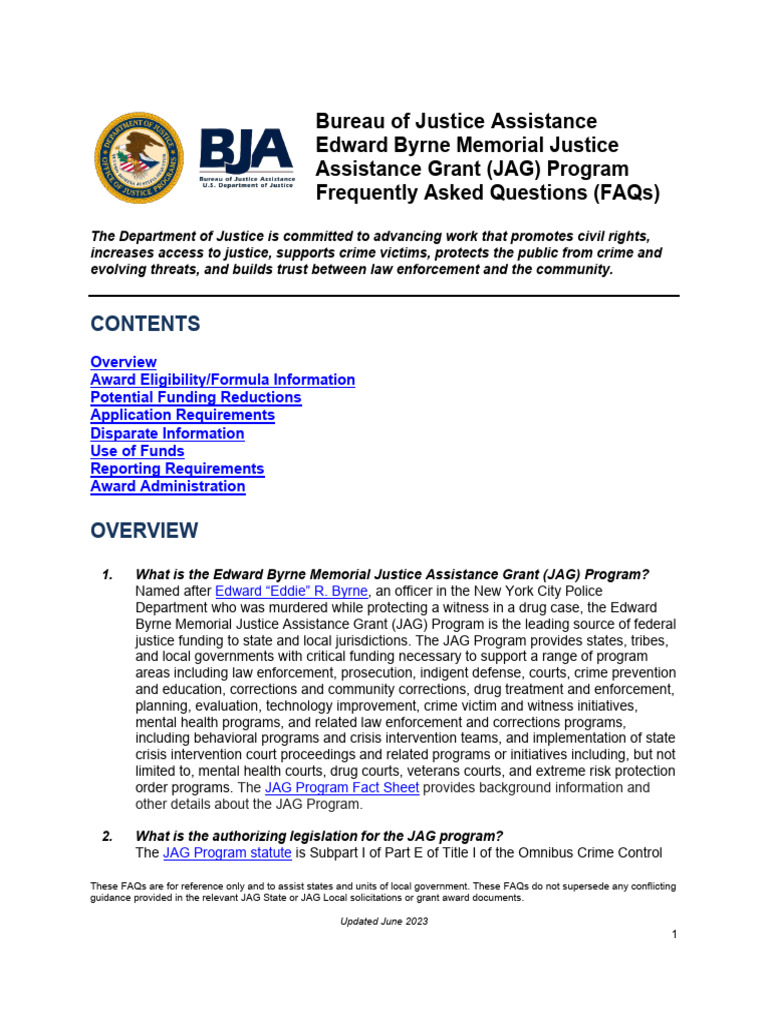 Jag Faqs | PDF | American Government | Federal Bureau Of Investigation