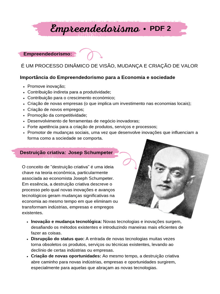Empreendedorismo Resumo | PDF | Empresa Startup | Microempresas e Empreendedores