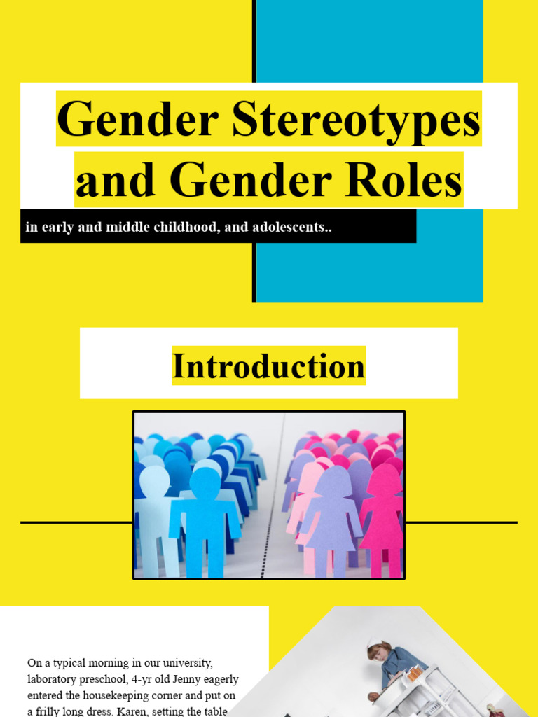 Childhood Gender Stereotypes | PDF | Gender | Gender Studies