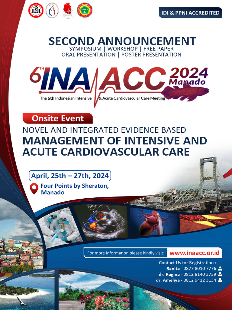 2nd Announcement InaACC 2024 | PDF | Myocardial Infarction | Cardiology
