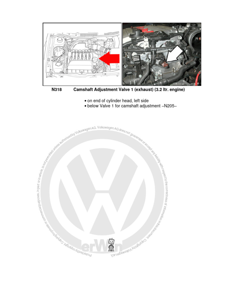Camshaft Adjustment Valve 1 (Exhaust) (3 2 LTR Engine) (VW A4 CL N318 ...