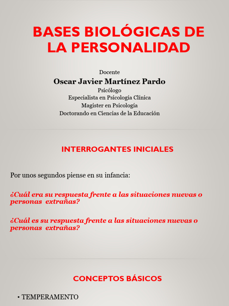 Bases Biológicas de La Personalidad - Introducción | PDF | Gemelo | Mente