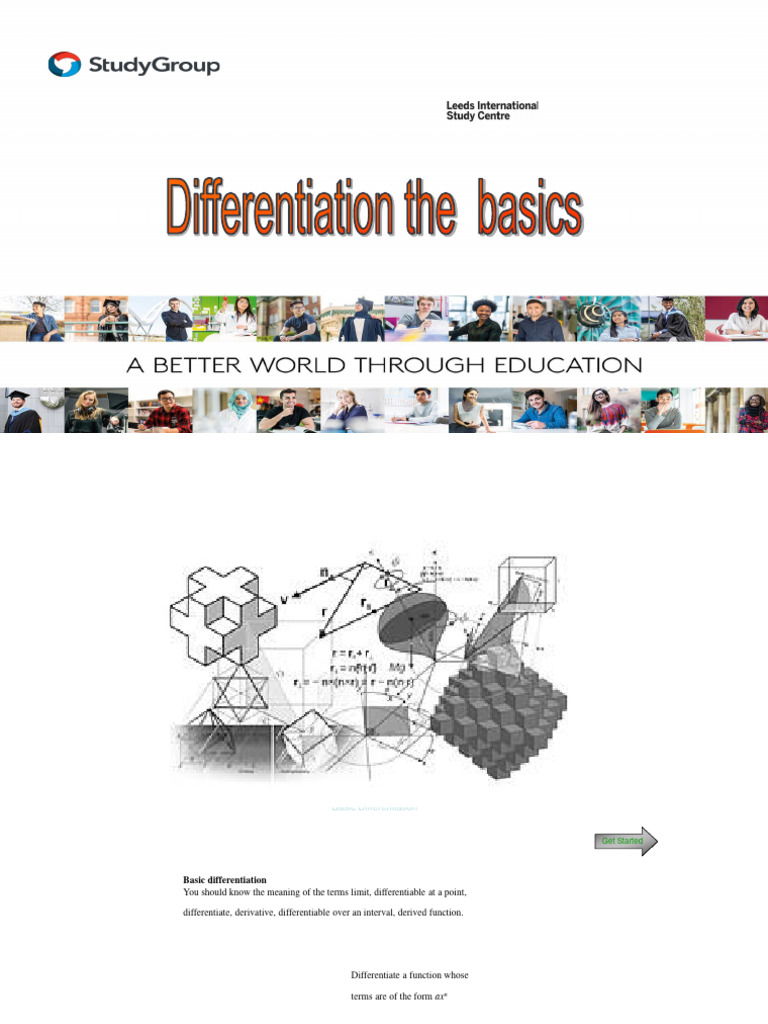 Basic Differentiation Guide | PDF | Derivative | Function (Mathematics)