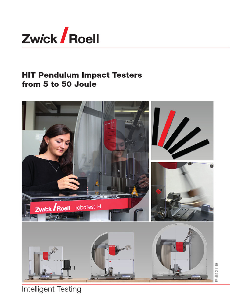 ZwickRoell HIT Pendulum Impact Testers | PDF | Software Testing | Pendulum