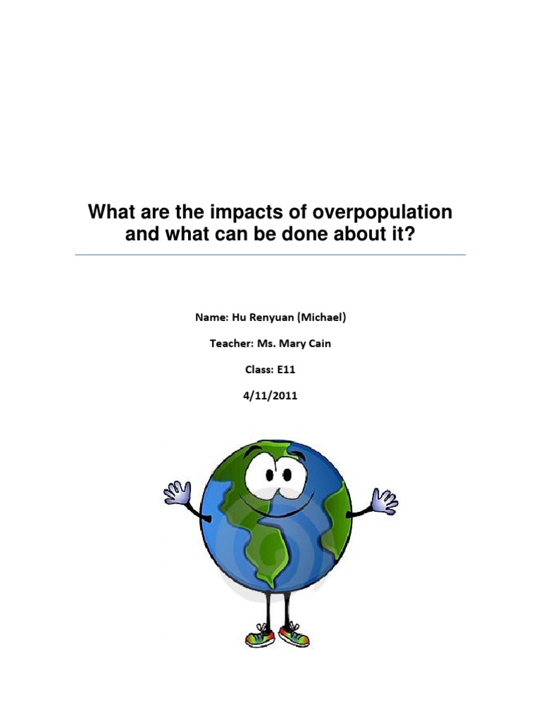 Sample Research Essay | PDF | Human Overpopulation | Poverty