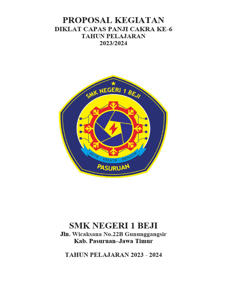 Pengajuan Diklat Paskibra 2023 Revisi nw-1-1 | PDF